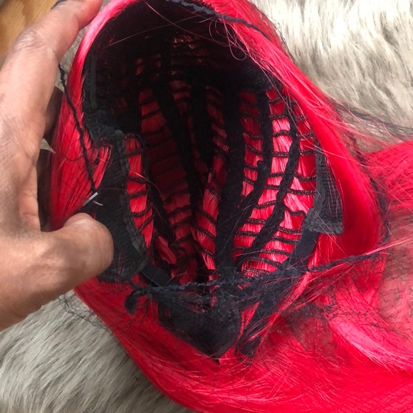 Accessories | Randy 22 Red Middle Part Cos Play Wig Nwt | Poshmark